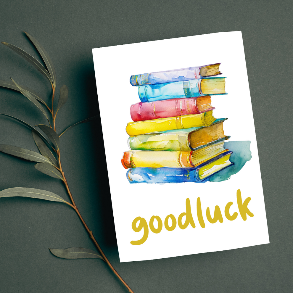 Blank A5 Printable Good Luck Card - Printable Card – Violet Matters