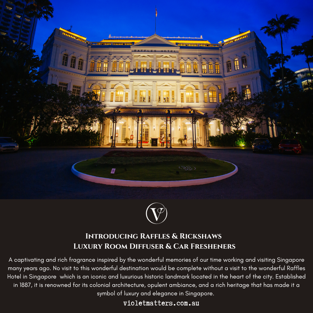 Raffles & Rickshaws - Black Rose & Oud Luxury Room Diffuser – Violet ...